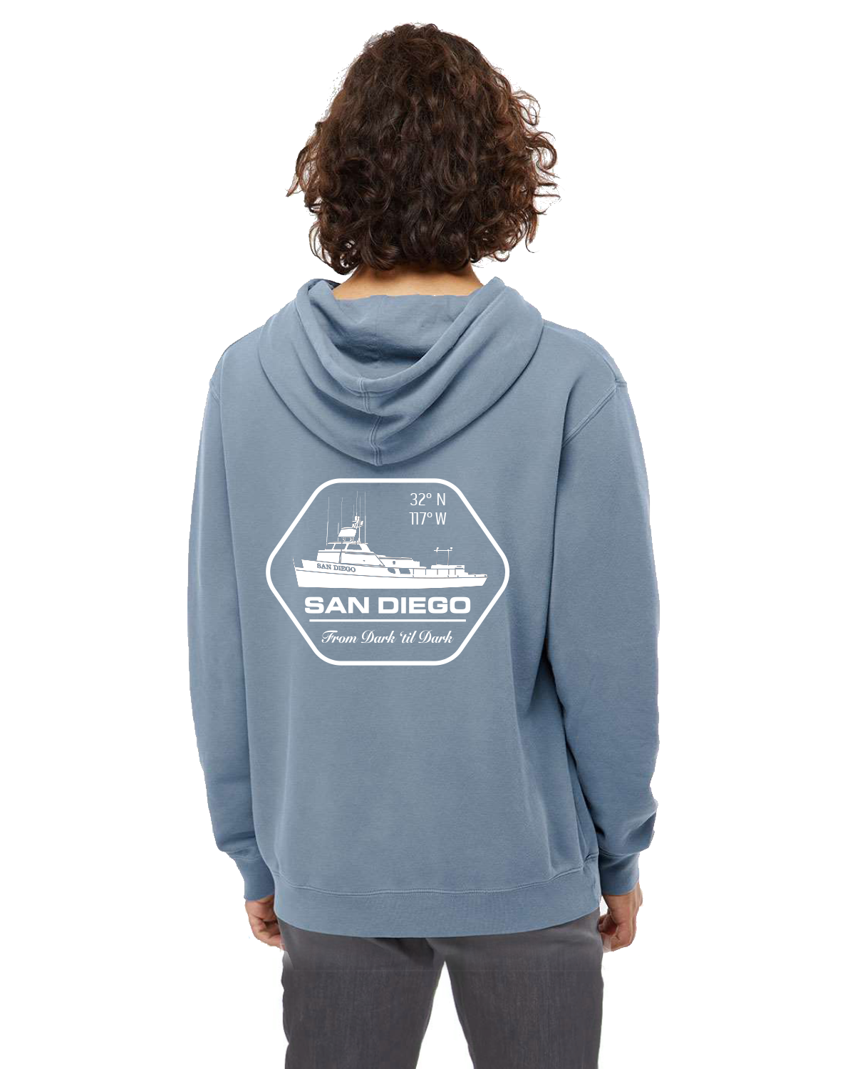Men's Hex Pullover Hoodie - Slate Blue – The San Diego Shop